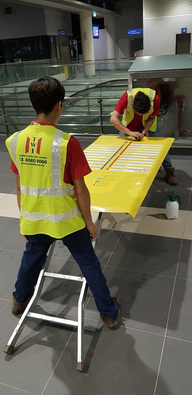 MRT & LRT Wayfinding Signage | Teamweld Industries Sdn Bhd